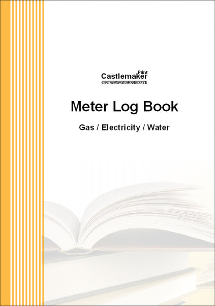 METER LOG BOOK (A5/32 Pages) M031 (Record of Gas/Electric/Water Readin – castlemakerbooks