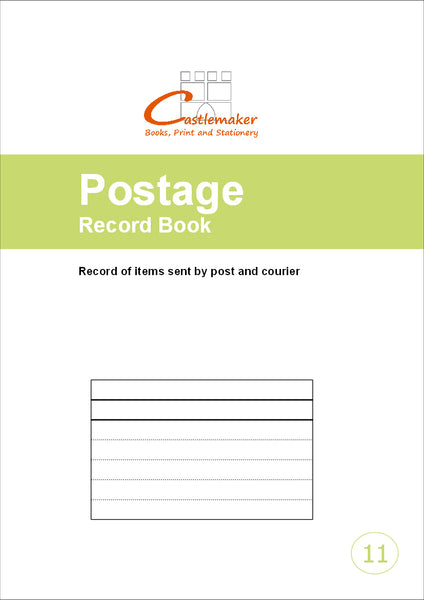 POSTAGE RECORD BOOK (A4/32 Pages) P011 (Courier & Post Log ...