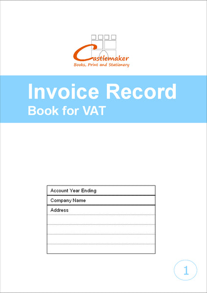 INVOICE RECORD BOOK FOR VAT (A4/32 pages) V001 (business account ledge ...