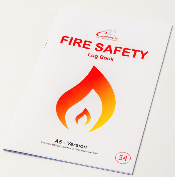 FIRE SAFETY LOG BOOK (A5/20 Pages) F054 – castlemakerbooks